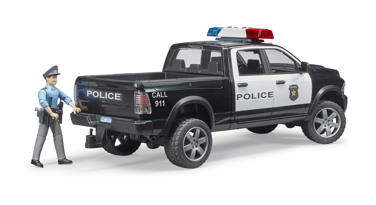 Bruder 02505 - RAM 2500 Polizei Pickup mit Polizist und Ausstattung, 55 ...