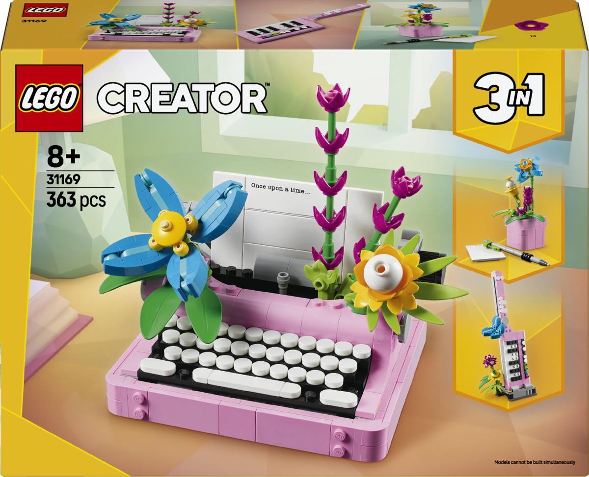 LEGO 31169 Creator Schreibmaschine mit Blumen, 29,99