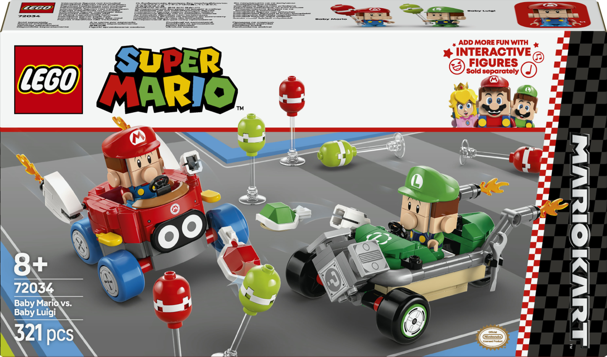 LEGO 72034 Super Mario Mario Kart™ – Baby Mario vs. Baby Luigi, 29,99