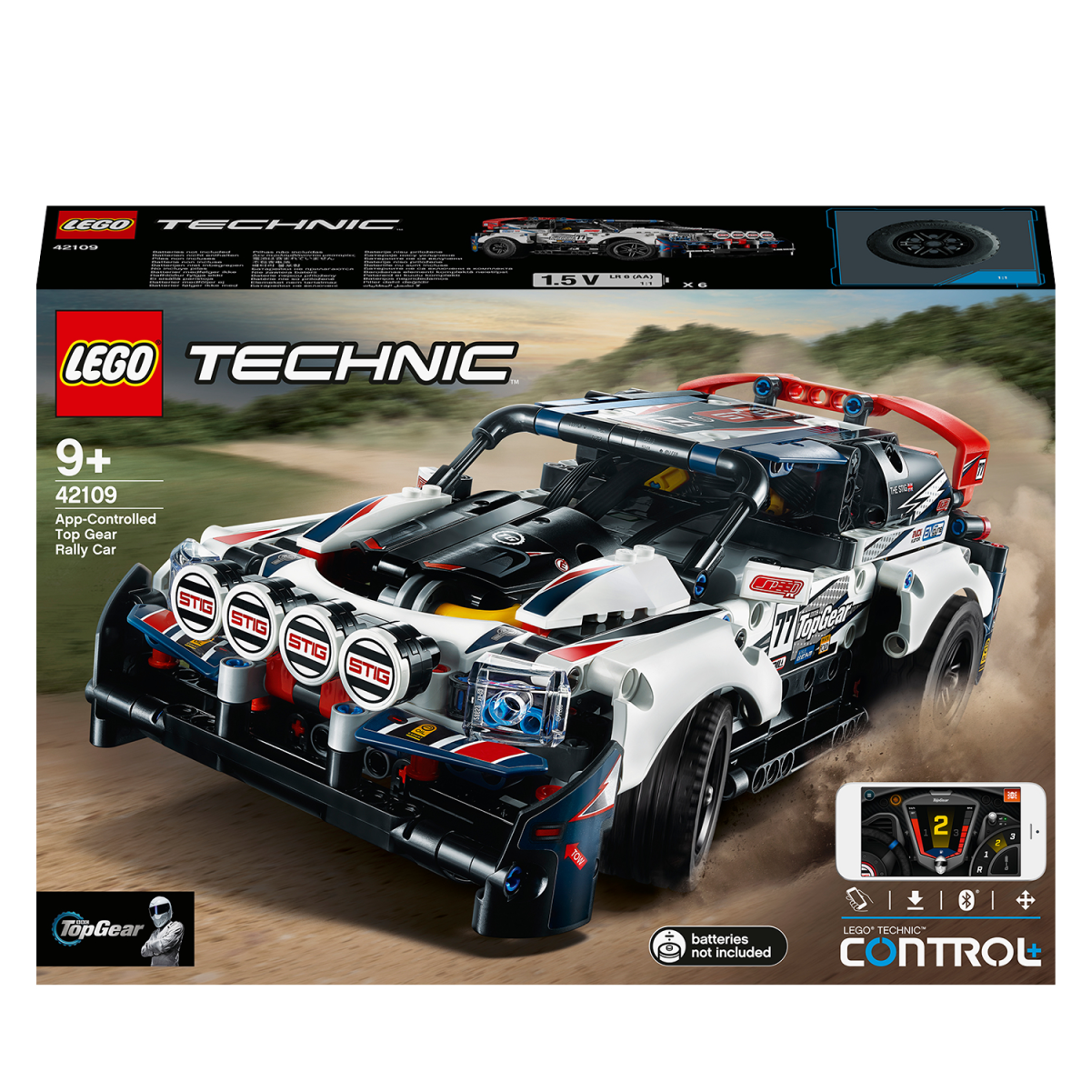 LEGO 42109 Technic Top-Gear Rallyeauto mit App-Steuerung