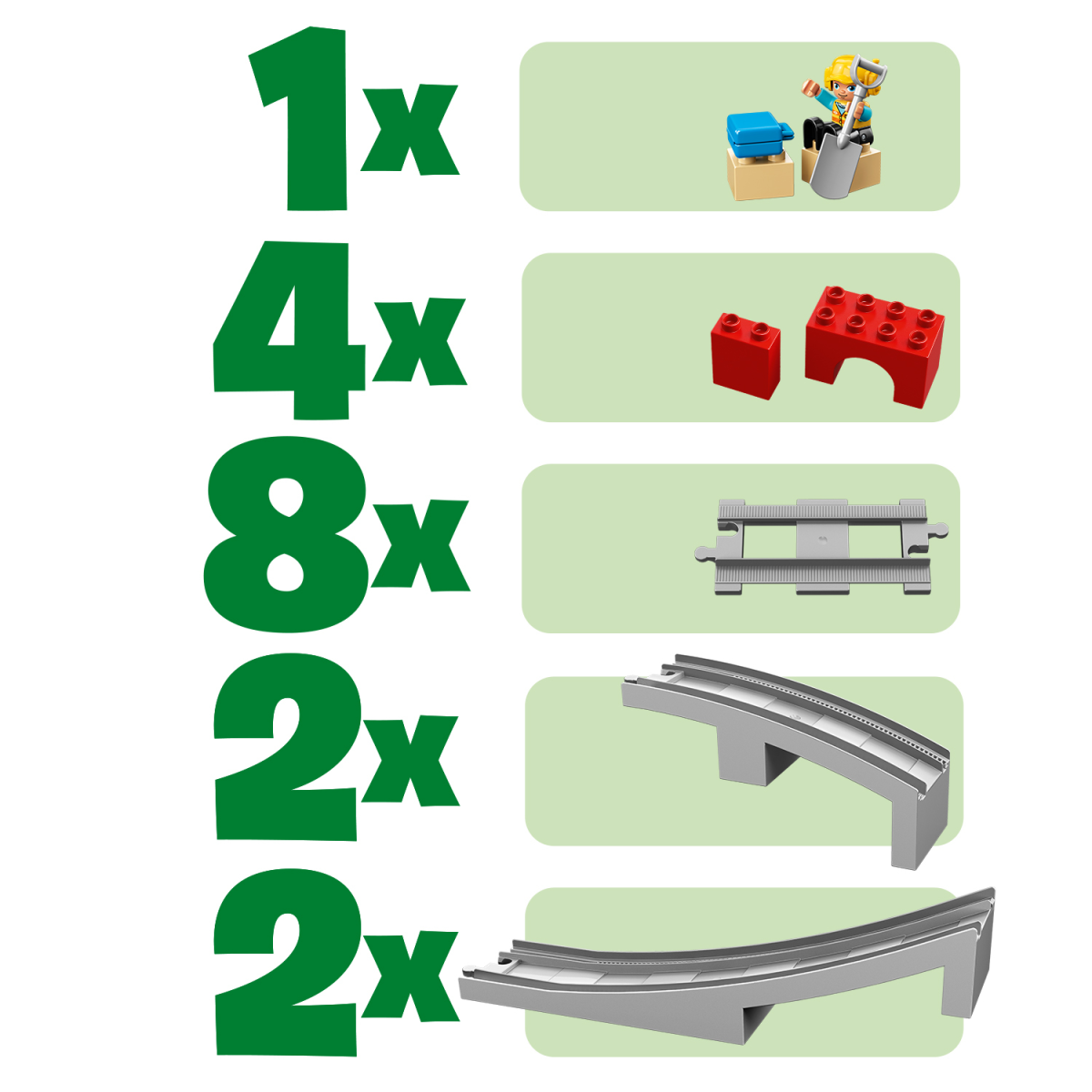 LEGO 10872 DUPLO Eisenbahnbrücke und Schienen, 24,99